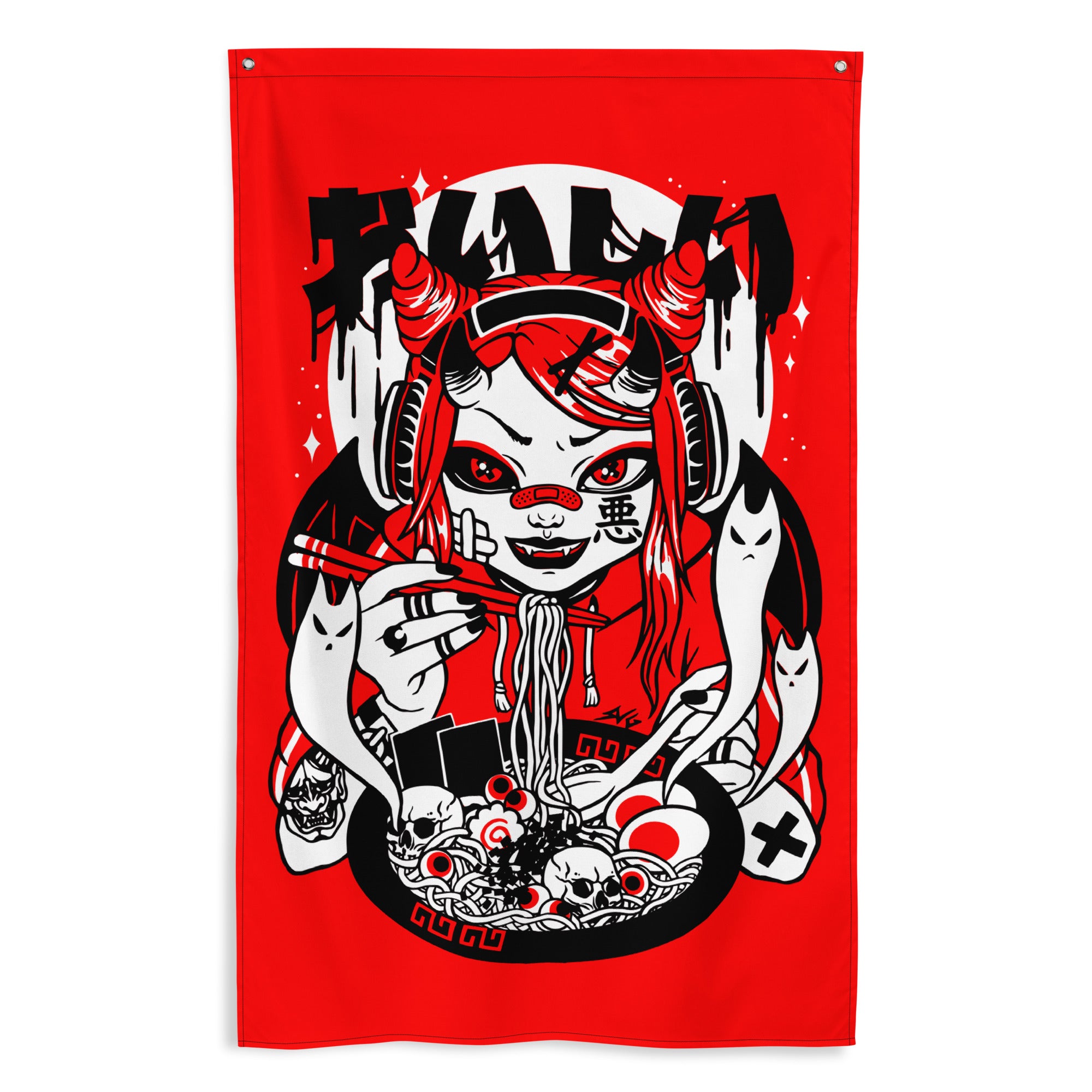 RED DEAD RAMEN WALL FLAG – 3eyesclothing